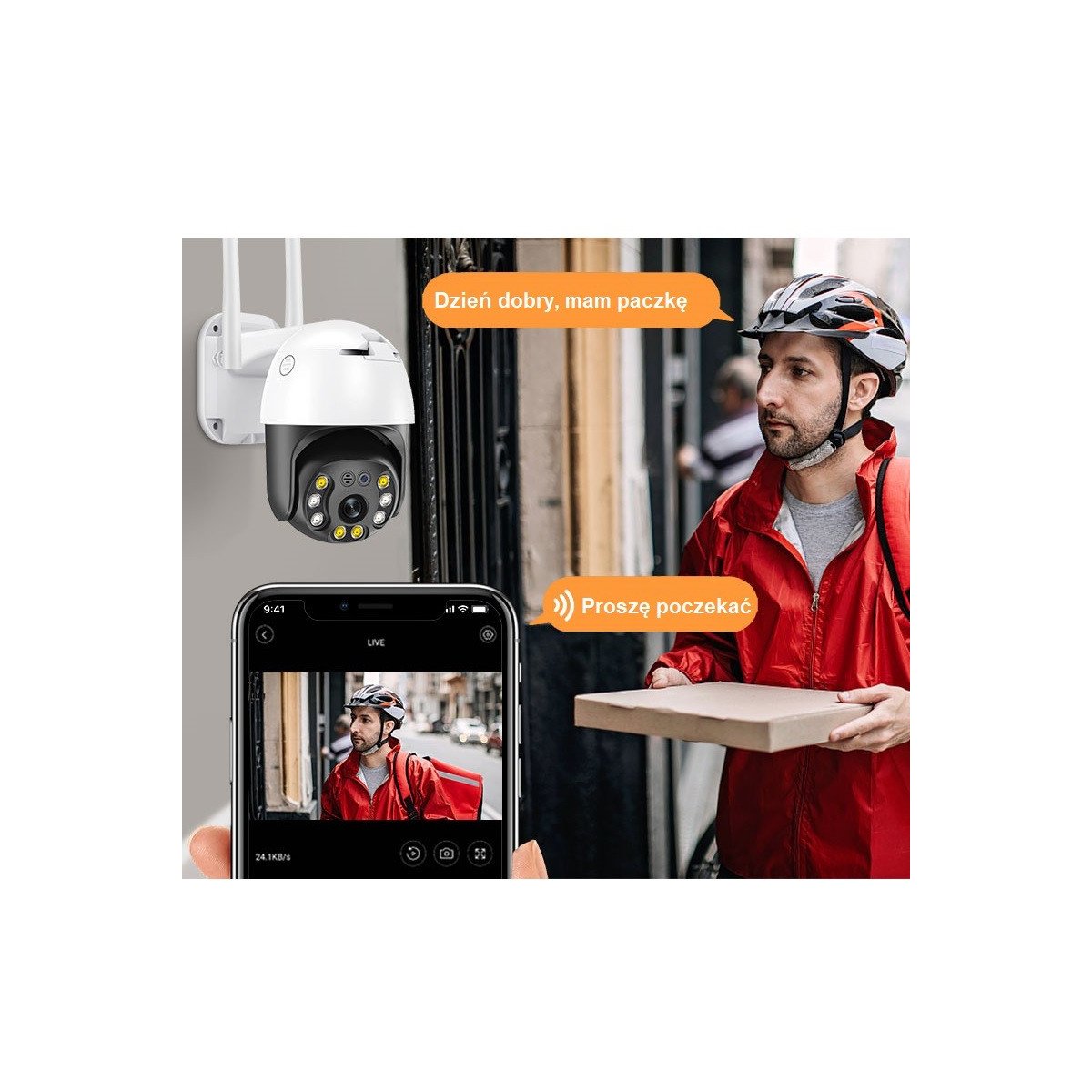 Kamera Zewnętrzna GSM 4G Full HD | SIM | Monitoring | Onshop.pl
